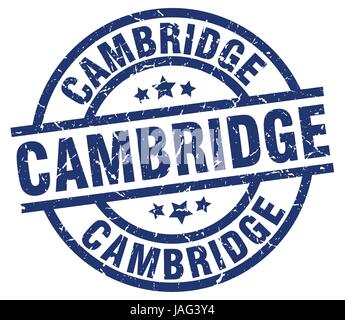 Cambridge blue round grunge vintage ribbon stamp Stock Vector Image ...