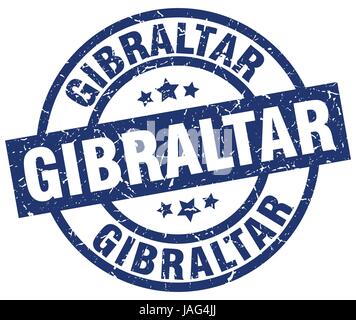 Gibraltar blue round grunge stamp Stock Vector Image & Art - Alamy