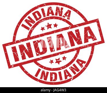 Indiana stamp. Travel red rubber stamp with the map of US state, vector ...
