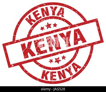 Kenya stamp. Travel red rubber stamp with the map of the country ...