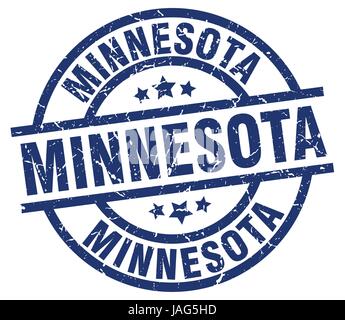 Minnesota blue round grunge stamp Stock Vector Image & Art - Alamy