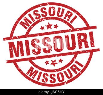 Missouri stamp. Travel red rubber stamp with the map of US state ...