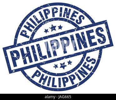 Philippines sticker. Travel rubber stamp with map of country, vector ...