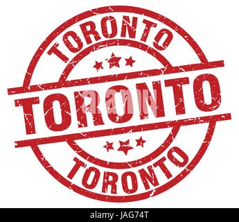Toronto red round grunge stamp Stock Vector Image & Art - Alamy