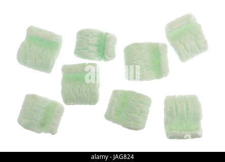 Green Polystyrene Foam Peanuts Packaging Filler Cushioning Material ...