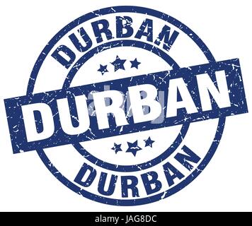 Durban stamp. Durban grunge round isolated sign Stock Vector Image ...