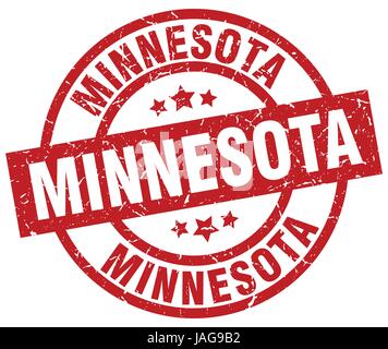 Minnesota stamp. Travel red rubber stamp with the map of US state ...