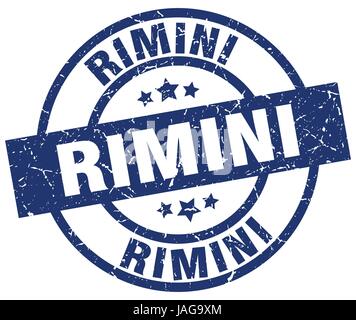 Rimini blue round grunge stamp Stock Vector Image & Art - Alamy