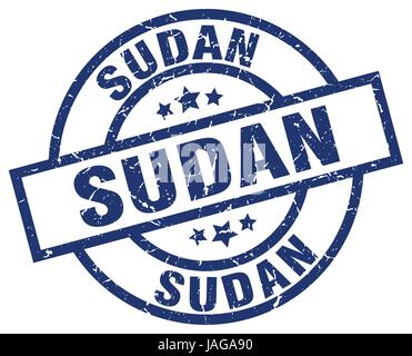 Sudan blue round grunge stamp Stock Vector Image & Art - Alamy