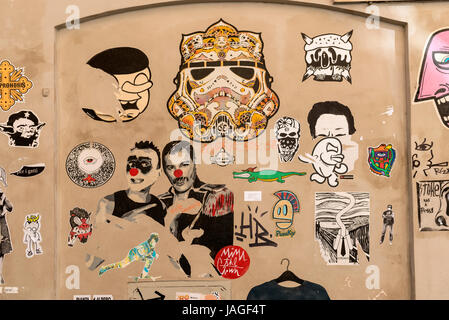 Freddie Mercury wall art graffiti in Brighton, East Sussex, England, UK ...