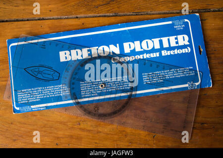 Portland Plotter and Chart Stock Photo - Alamy