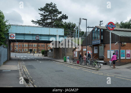 The West Harrow underground station Stock Photo - Alamy