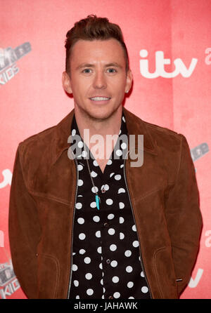 Danny Jones attending The Voice Kids photocall at The Voice Experience ...