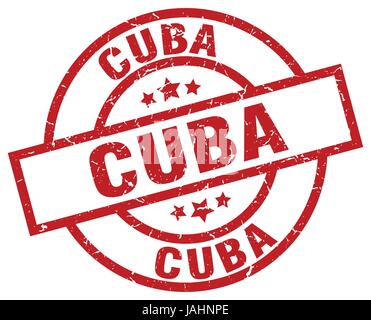 Cuba sticker. Travel rubber stamp with map of country, vector ...
