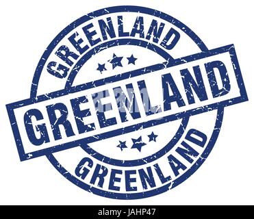 Greenland sticker. Travel rubber stamp with map of country, vector ...