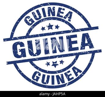 Guinea blue round grunge stamp Stock Vector Image & Art - Alamy