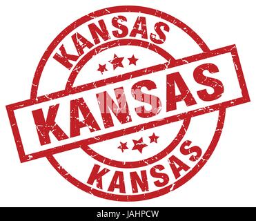 Kansas stamp. Travel red rubber stamp with the map of US state, vector ...