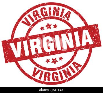 Virginia stamp. Travel red rubber stamp with the map of US state ...