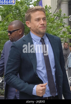 Charlie Hunnam leaving AOL Build Featuring: Charlie Hunnam Where ...