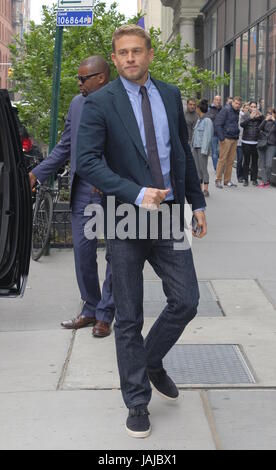 Charlie Hunnam leaving AOL Build Featuring: Charlie Hunnam Where ...