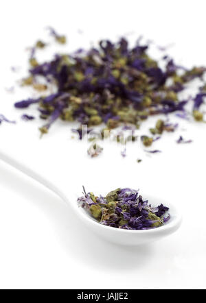 Dry mallow blossoms,for infusion Stock Photo - Alamy