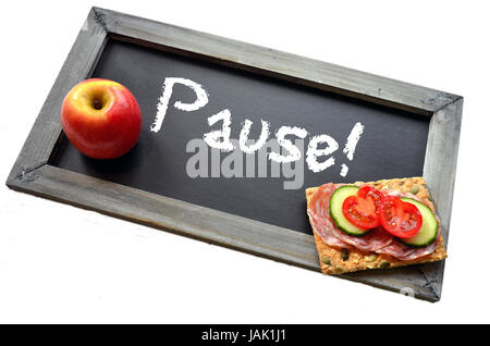 Pause Tafel Schule Frühstück Stock Photo - Alamy
