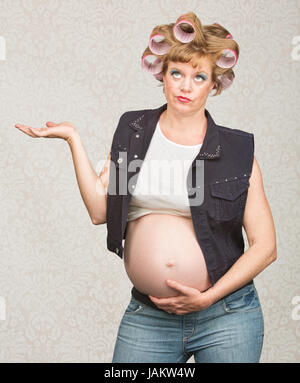 Indifferent Pregnant Woman Stock Photo - Alamy