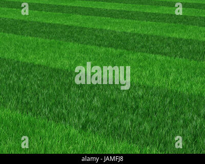 3d image of classic soccer field with ball Stock Photo - Alamy