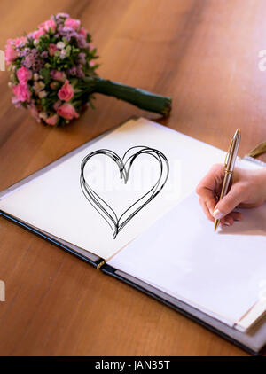 A pen on contract paper preparation for signing a contract Stock Photo ...