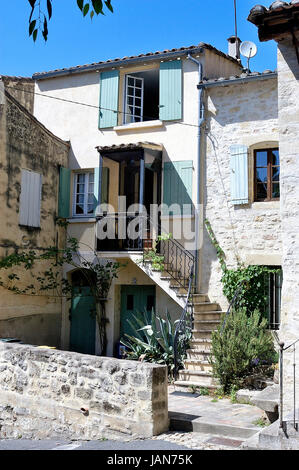 French landscape of the Cevennes in the department of Gard Stock Photo ...