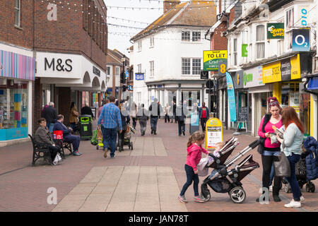 Ashford high street, town centre, ashford, kent, uk Stock Photo ...