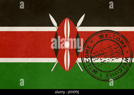 Passport Stamps Kenya Stock Photo: 79707108 - Alamy