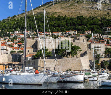 On the top of the Stari Most (UNESCO World Heritage Site), also known ...
