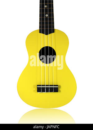 wooden ukulele guitar isolated over white background Stock Photo - Alamy