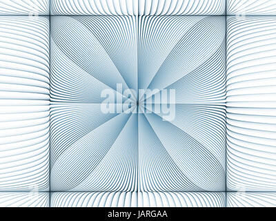 Fractal Burst series. Interplay of fractal radial burst pattern on the ...