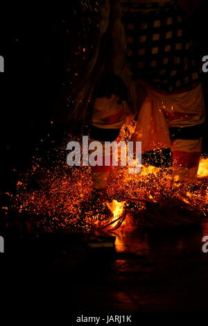 Glowing Embers and Flames in a Traditional Wood-Fired Oven Stock Photo ...