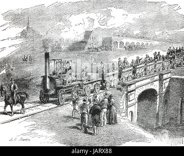 Opening of the Stockton and Darlington Railway, 27 September 1825. The ...