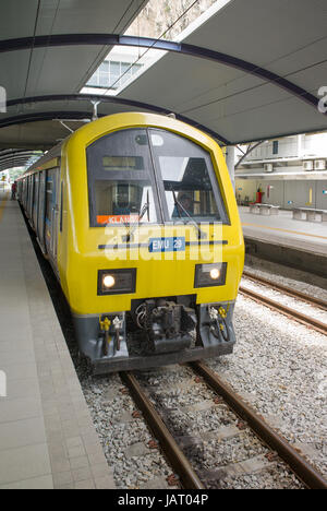 KTM Class 83 electric multiple unit train at Kajang station, Malaysia ...
