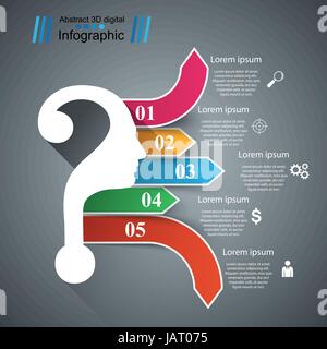 Business infographics. Question mark Stock Vector Image & Art - Alamy