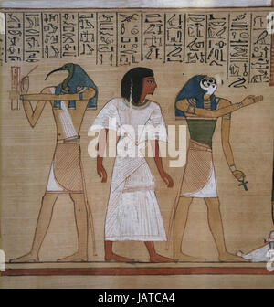 Book of the Dead. Judgement from scribe Hunefer. 19th dynasty. 1300 BCE ...