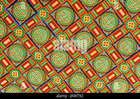 Ceiling decoration in Korean traditional architecture Stock Photo - Alamy
