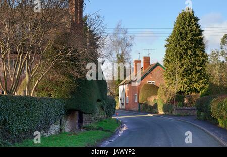 The Shropshire village of Ashford Carbonell near Ludlow, England Stock ...