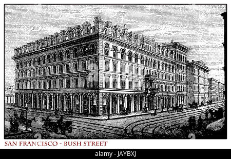 California History - Bush Street, from Montgomery to Sansome ...