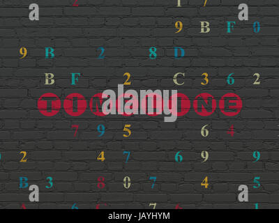 Timeline concept: Painted black text Time to Market on Digital Data ...