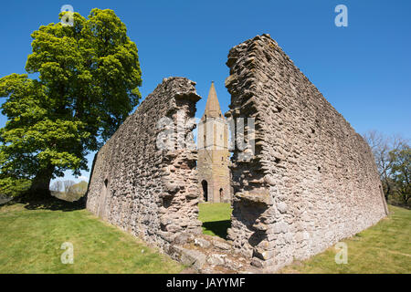Restenneth Abbey near Forfar, Angus, Scotland. It is believed to have ...