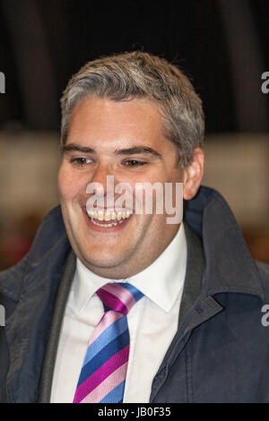 DUP Leader Gavin Robinson speaking during the launch the party's ...