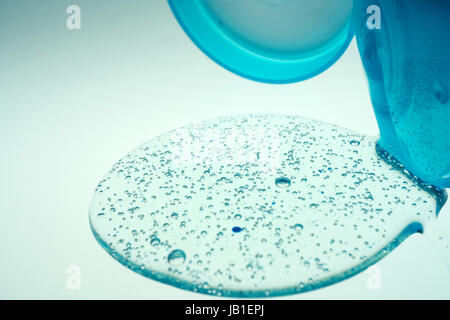 Microbeads microplastic close-up in a cosmetic face scrub Stock Photo ...