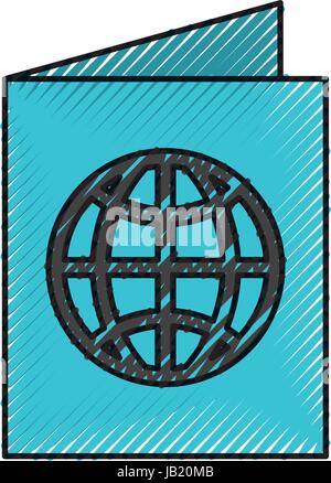 Passport identification document scribble Stock Vector Image & Art - Alamy