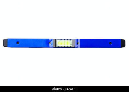 Dark blue spirit level isolated on a white background Stock Photo - Alamy