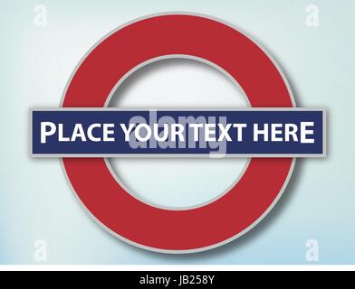 The famous London Underground sign, eps10 vector Stock Vector Image ...
